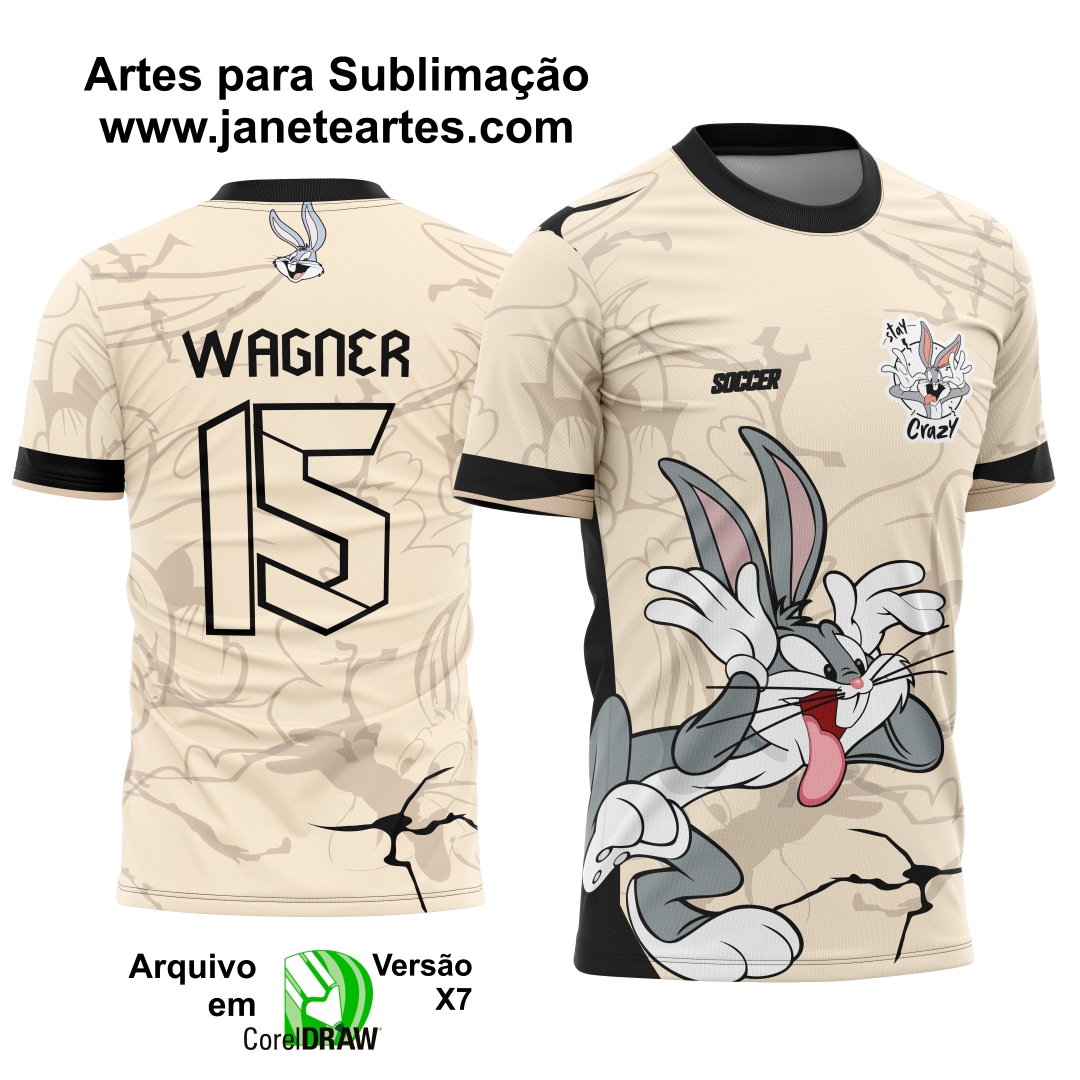 Arte Camisa de Interclasse Perna Longa 2025 Bege - Janete Artes