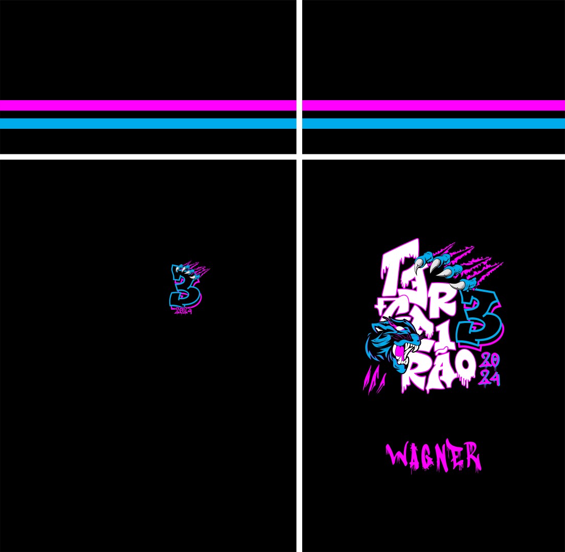 Arte Vetor Template Camisa Terceirão Pantera Negra 2024 | Janete Artes