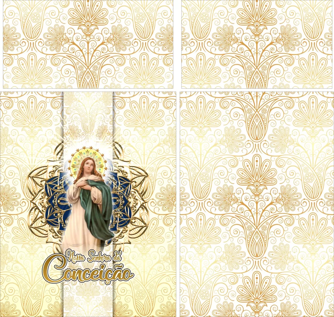 Camisa Nossa Senhora Imaculada Conceição Sublimação Vetor Desenho M2 ...